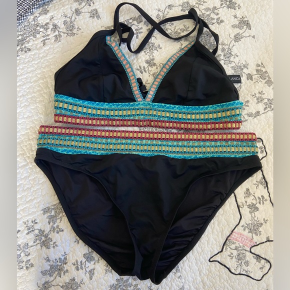 La Blanca | Swim | La Blanca Metallic Two Piece Bikini | Poshmark